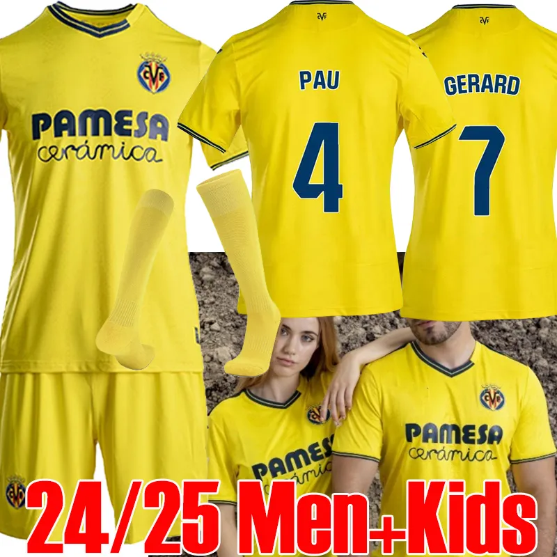 VillArReal CF Youth Soccer Kits Fans Version CAPOUE GERARD M.TRIGUEROS ...