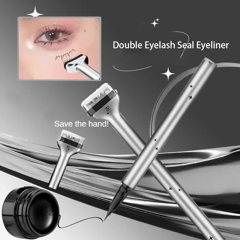 2-in-1 Eyelash Stamp with Waterproof Eyeliner | Smudge-proof Eye Makeup ...