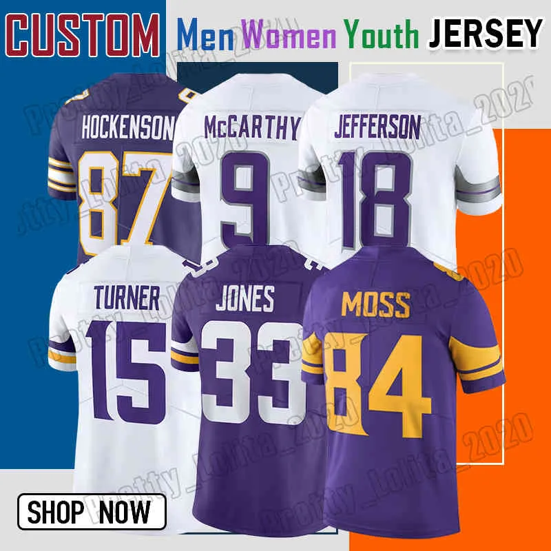 9 JJ McCarthy Football Trikot Justin Jefferson C. J. Hamson Christian ...