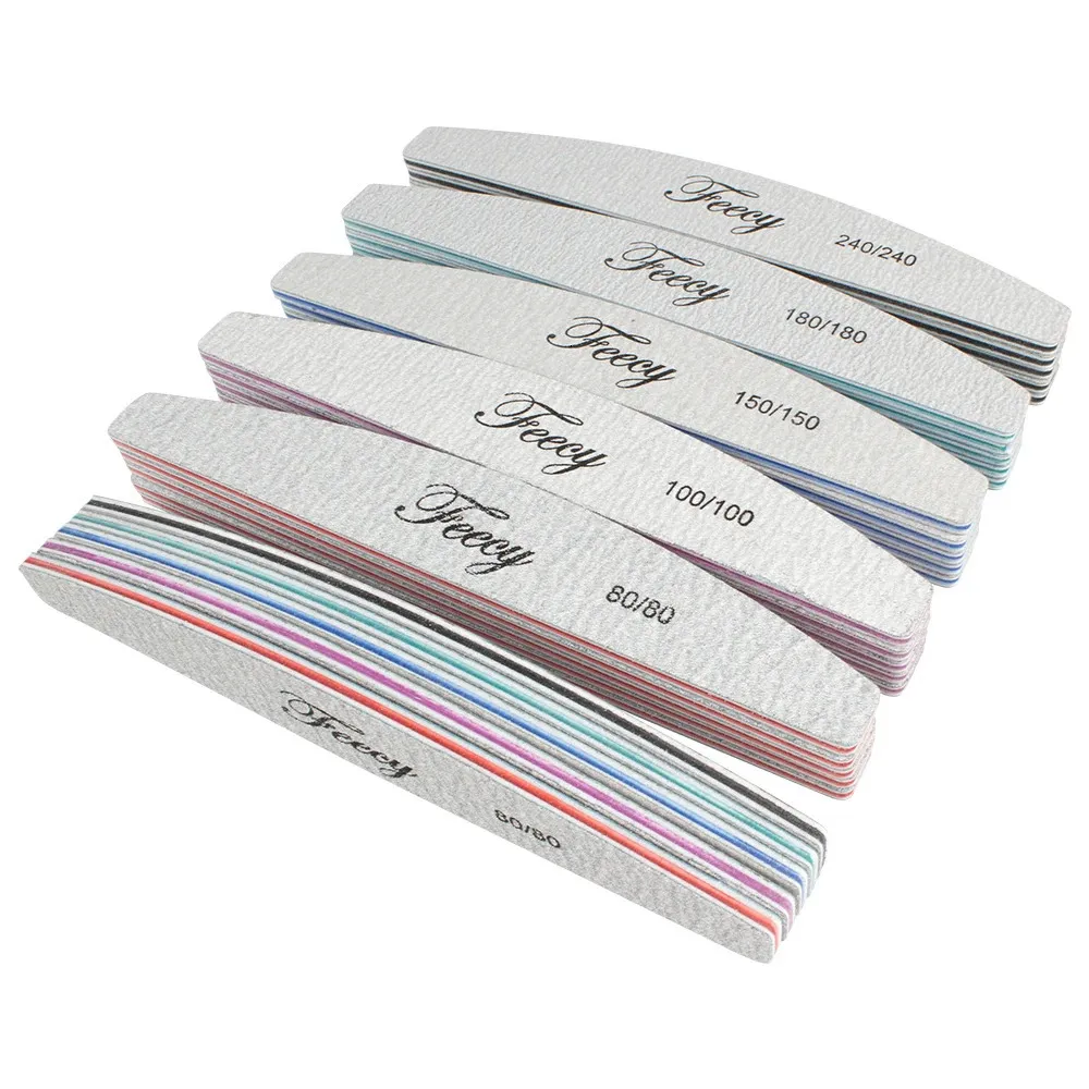 Nail File Buffer Double Side 80/100/150/180/240 Grit Nail Files Buffer ...