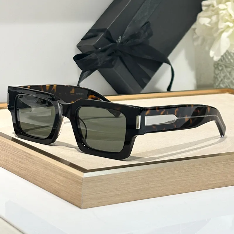 Rectangle frame sunglasses with nylon acetate frame UV400 protection ...