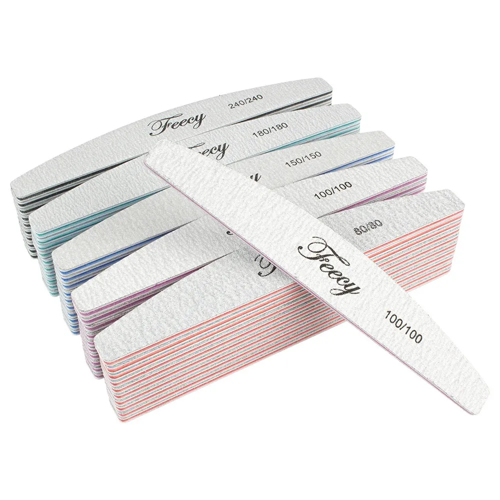 Nail File Buffer Double Side 80/100/150/180/240 Grit Nail Files Buffer ...