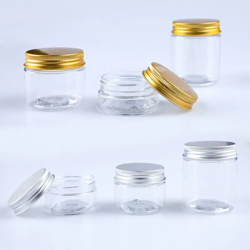 25 Pack Plastic Refillable Jars with Lids, Empty Storage Containers for ...
