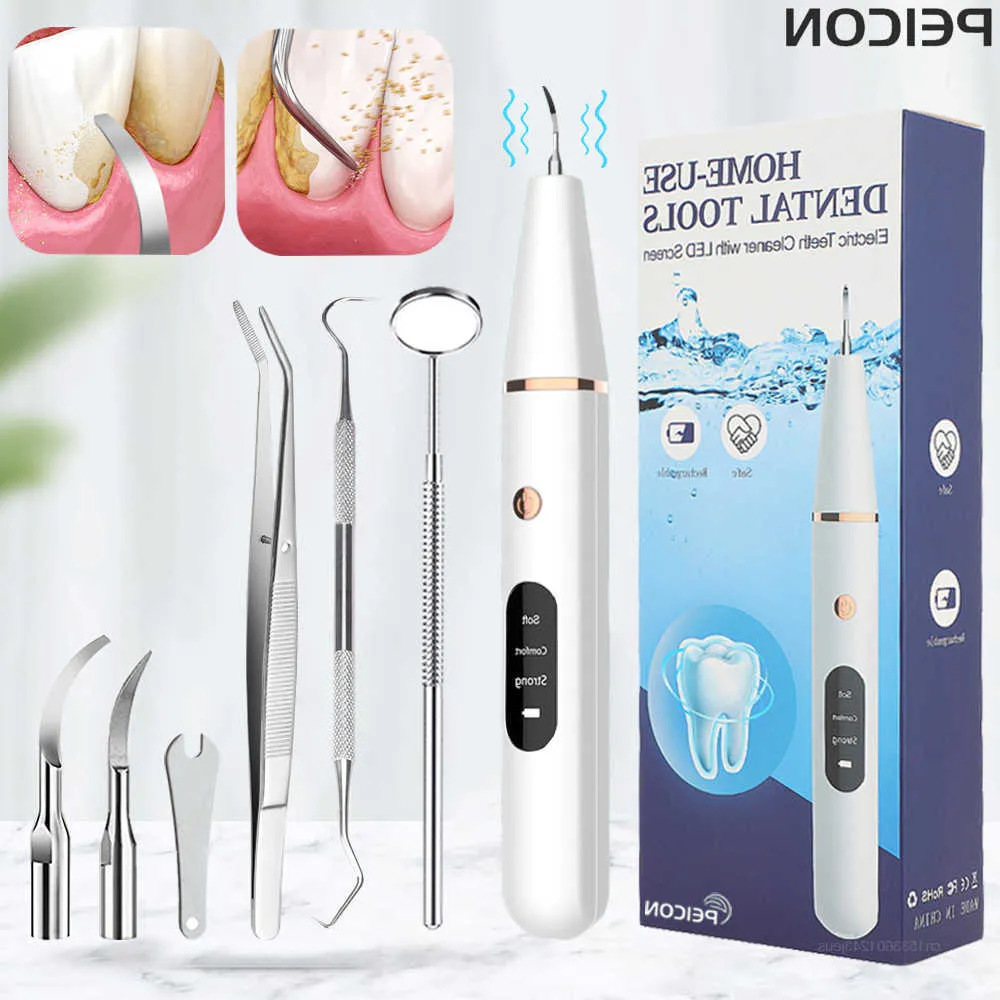 Upgraded Smart Electric Dental Scaler, Ultrasonic Tartar Remover for ...