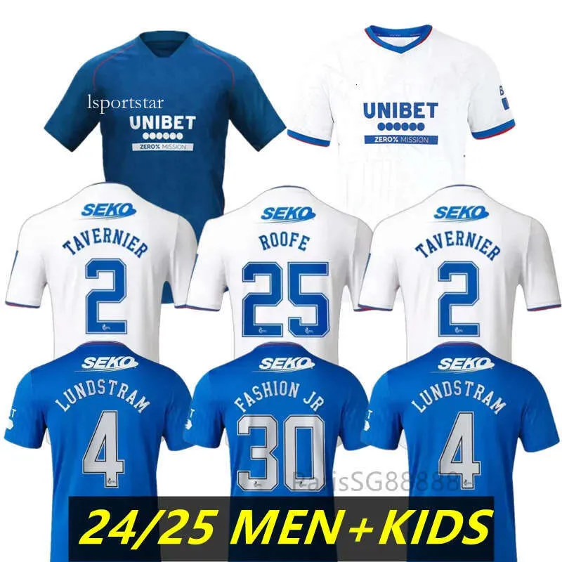 25 Rangers 24 Soccer Jerseys 2024 Home Shirt Away Glasgow COLAK ROOFE ...