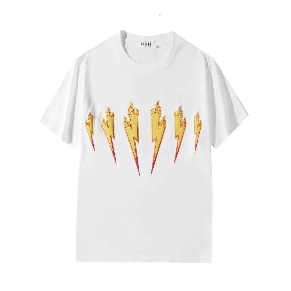 Designer Men's T-Shirts Neil Barrett Street Style Graffiti Lightning ...