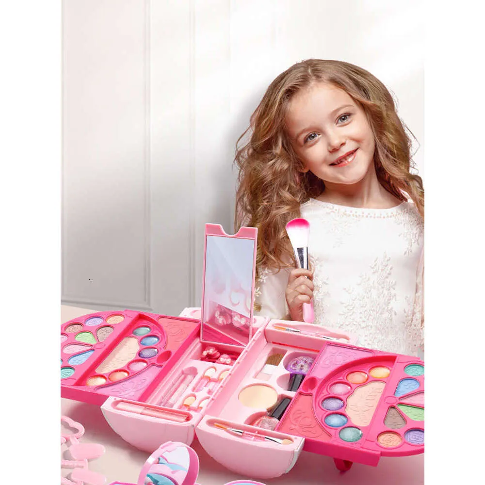 Princess Childrens Makeup Set For Little Girls Real Washable Pretend ...