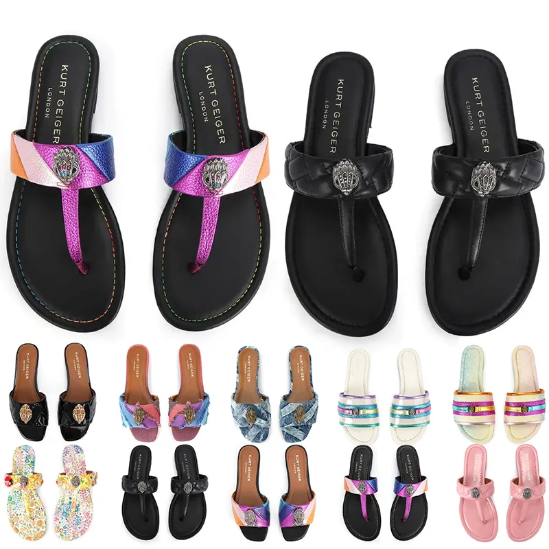 Kensington T-BAR Slides for Women - Black, Gold, Multi, Brown | Outdoor ...