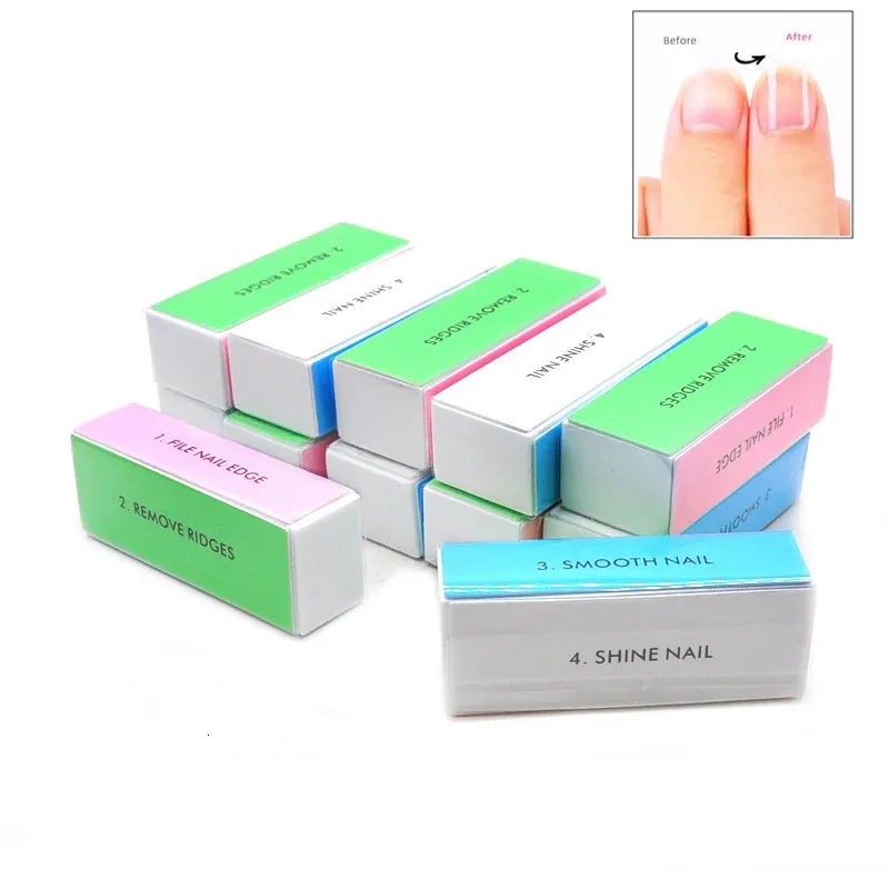 Nail Polishing Blocks 4-Face Colorful Sponge Nail Buffer Files for ...