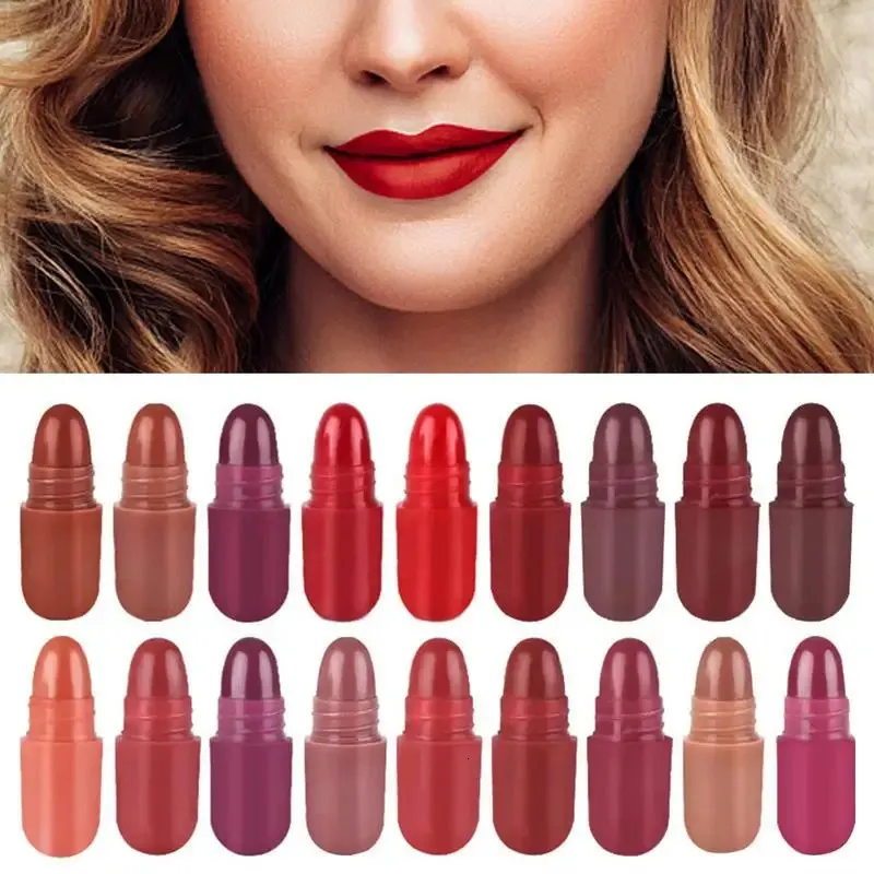 18 Shades Matte Lipstick Set: Long-Lasting, Non-Sticky Cup, Waterproof ...