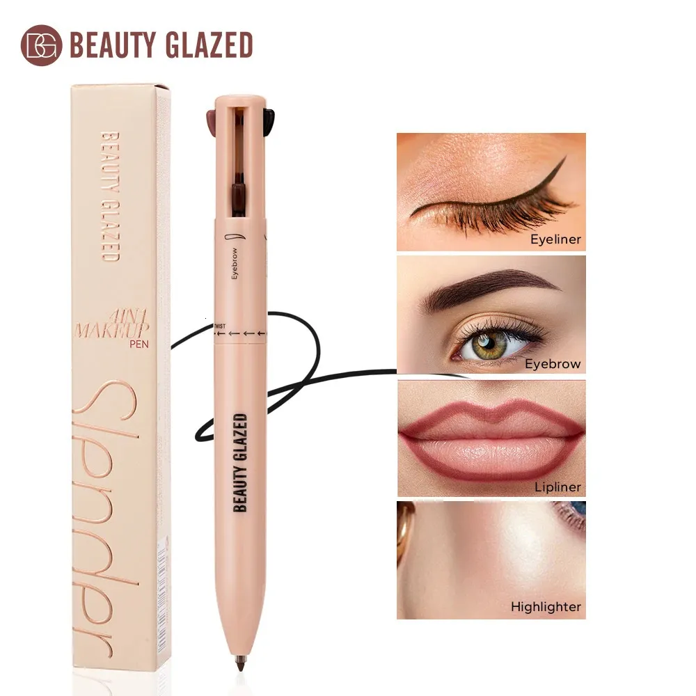 Beauty Glazed Multifunctional 4-in-1 Makeup Pencil Eyebrow Pencil ...