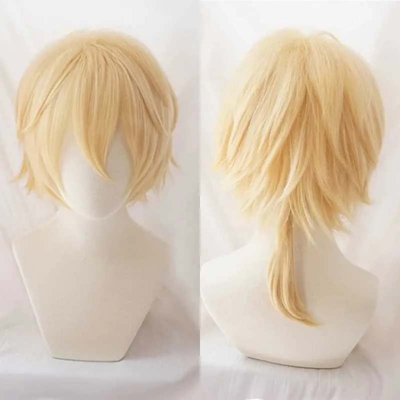 Cosplay Wigs High Quality Rin Len Role Playing Wig Short Blonde Girl ...