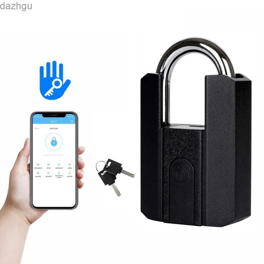 TTLOCK Bluetooth Smart Lock With Fingerprint Padlock, IP67 Waterproof ...