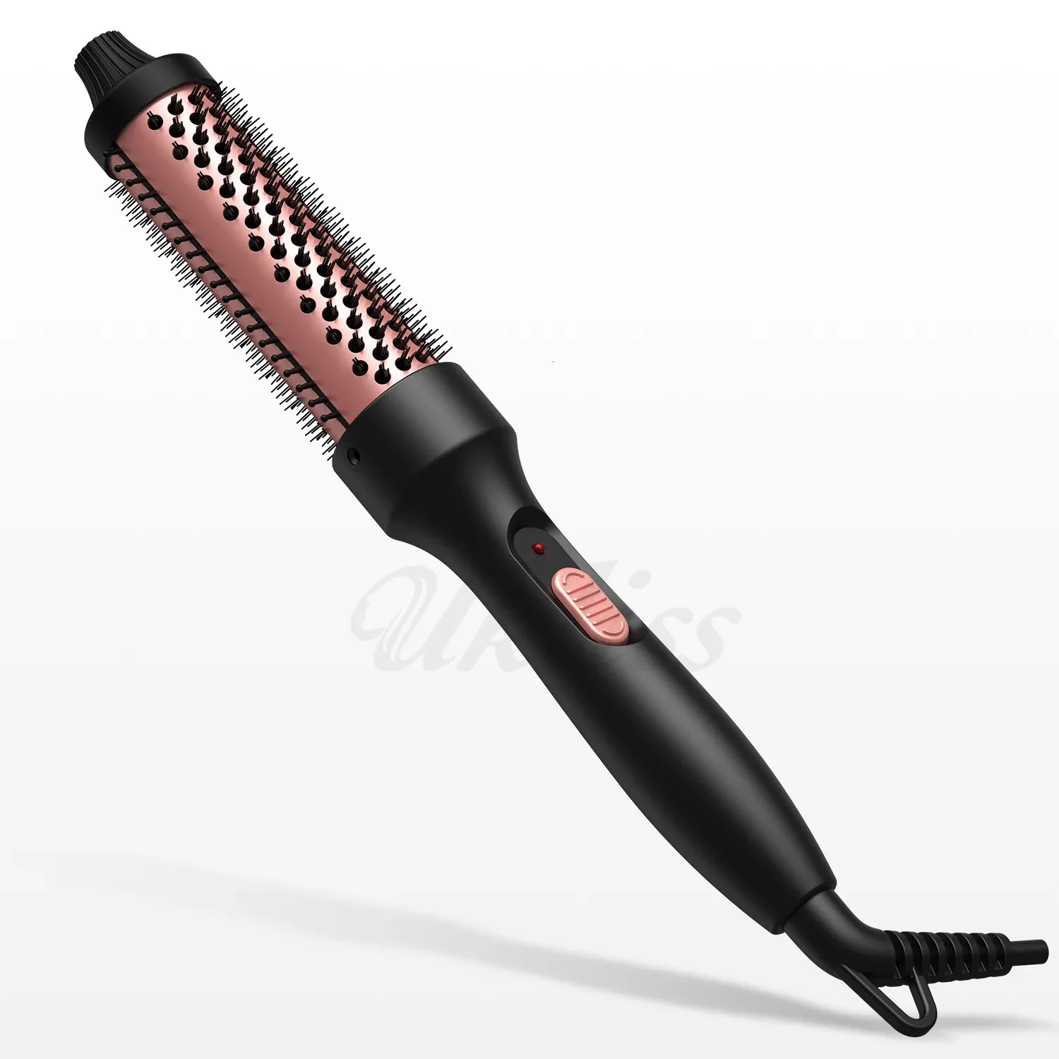 Thermal Brush Heated Curling Iron Brush 32mm Ceramic Round Hair Curler ...