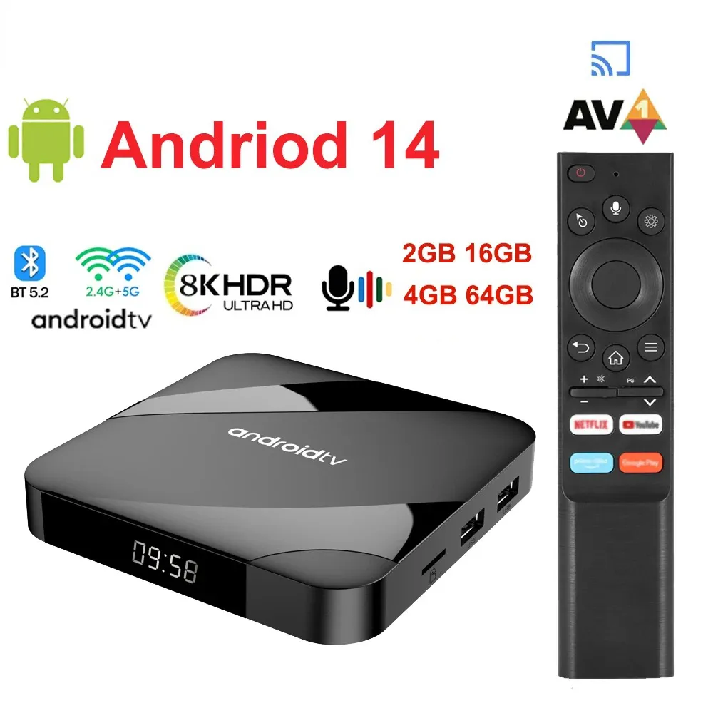 Android 14 TV Box 4GB RAM 64GB Storage, S905W2... From Ecsale007, $21. ...