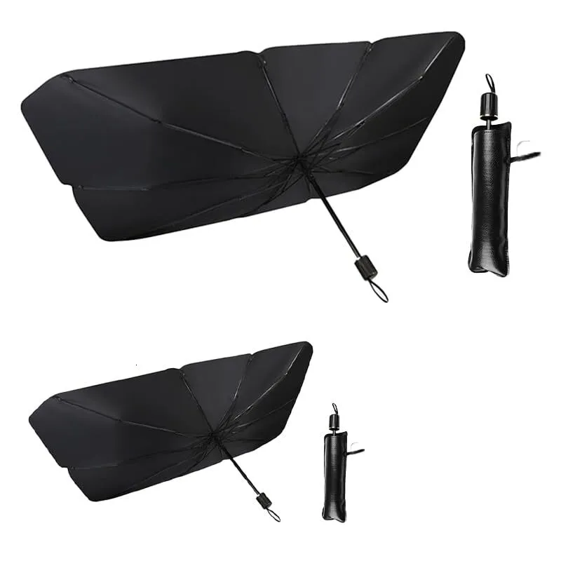Premium Collapsible Car Sunshade Umbrella for Windshield & Rear Window ...