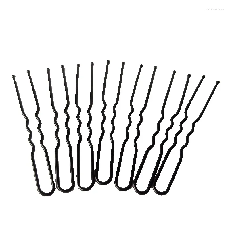 Black U Pins Hair Clips for Women, 50 Pack Wedding Bobby Pins Invisible ...