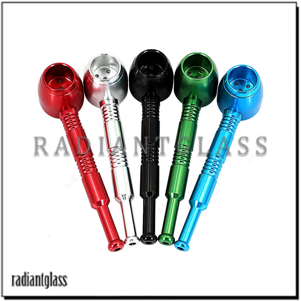 Mini Metal Smoking Pipe | Portable Glass Filtered Water Pipe ...