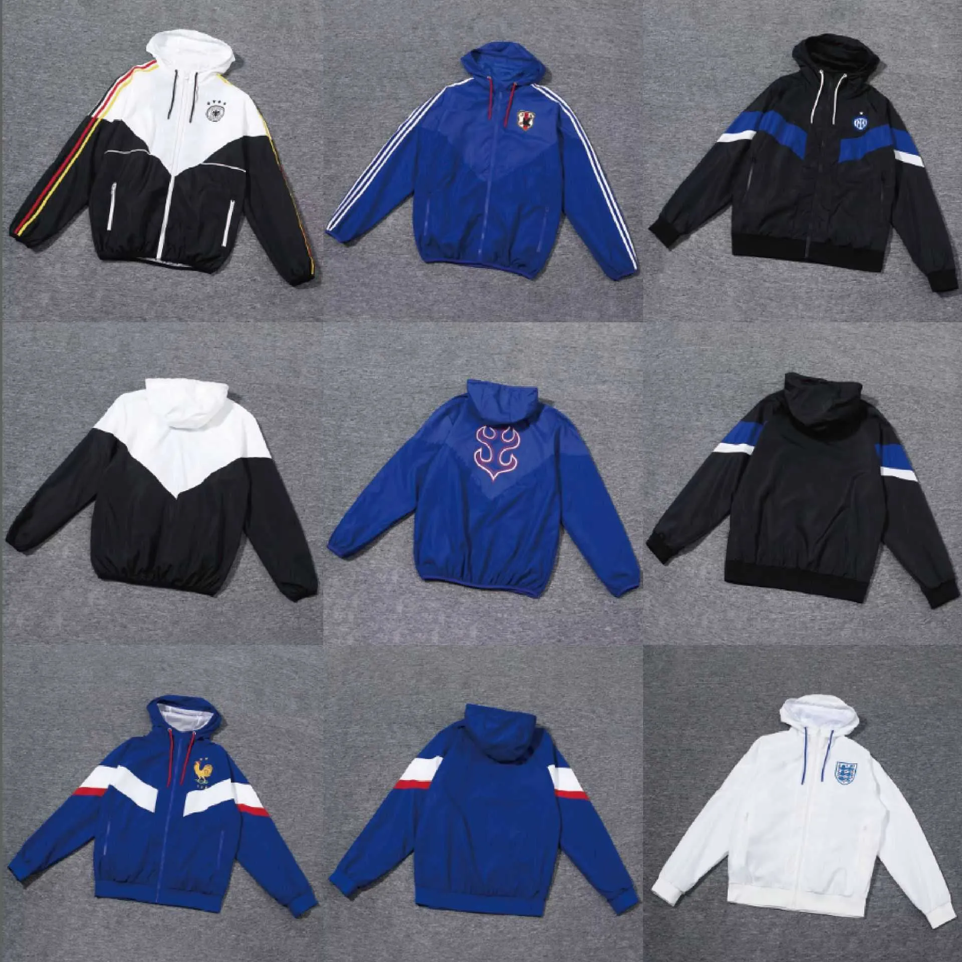 New Hooded Warm Up Jacket For Utilitech Fan Windproof Football Suit ...