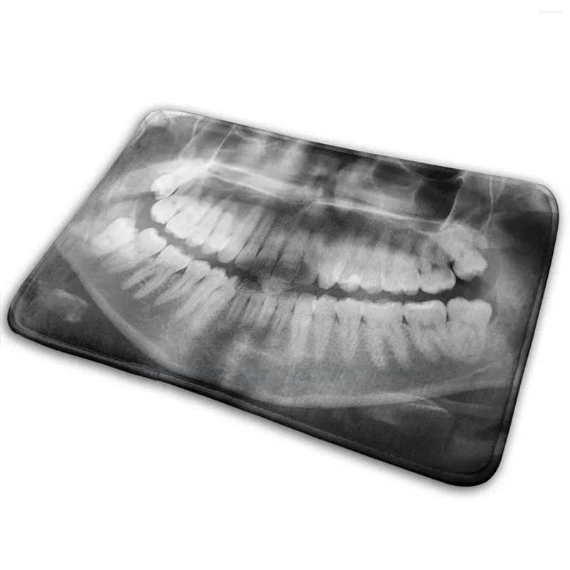 X Ray Teeth Scan Mat Rug For Bedroom Entrance And Door Mouth Anti Slip ...