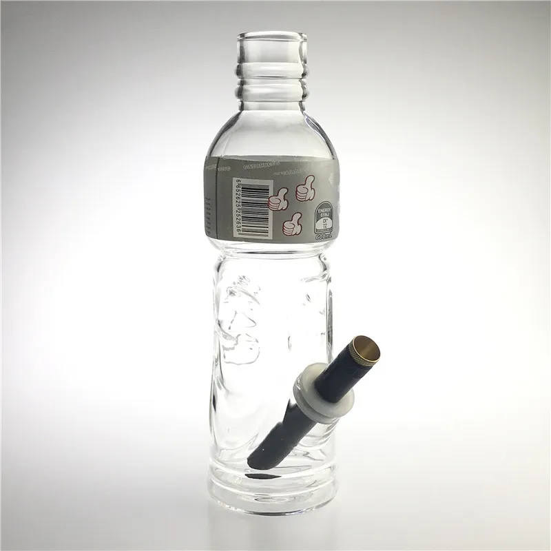 Premium 9.5 Inch Unbreakable Split Glass Smoking Bong With Metal ...