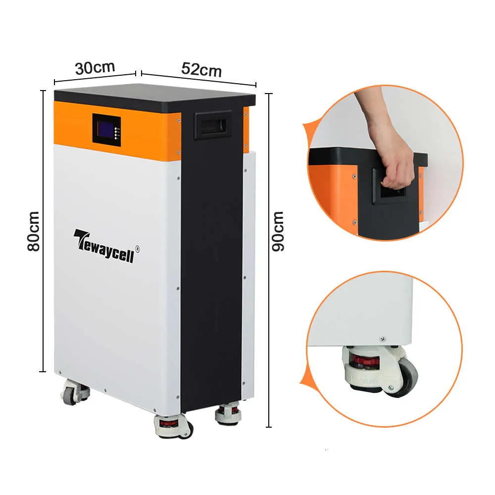 Tewaycell 15 kWh 48V 310Ah LiFePO4 Battery with Built-in BMS RS485 CAN ...