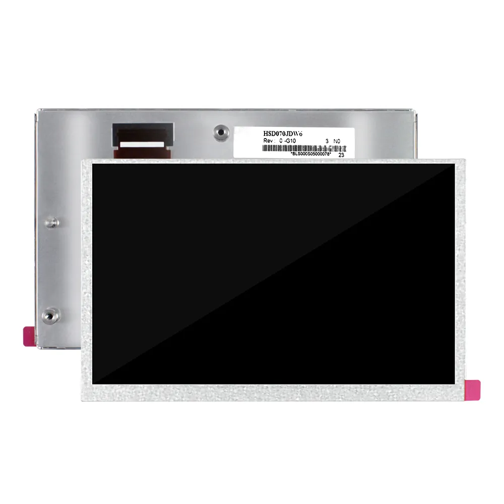 7 LVDS Lcd 7 Inch With HSD070JDW6 G10 High Brightness 1250nite HD ...