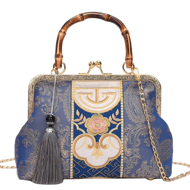 Elegant Embroidered Handbag: Chinese Style Cheongsam Bag With Pan ...