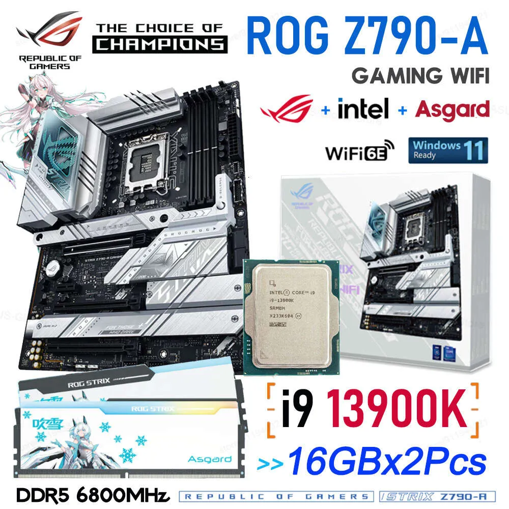 New LGA 1700 Motherboard Kit ASUS ROG STRIX Z790 A GAMING WIFI Desktop ...
