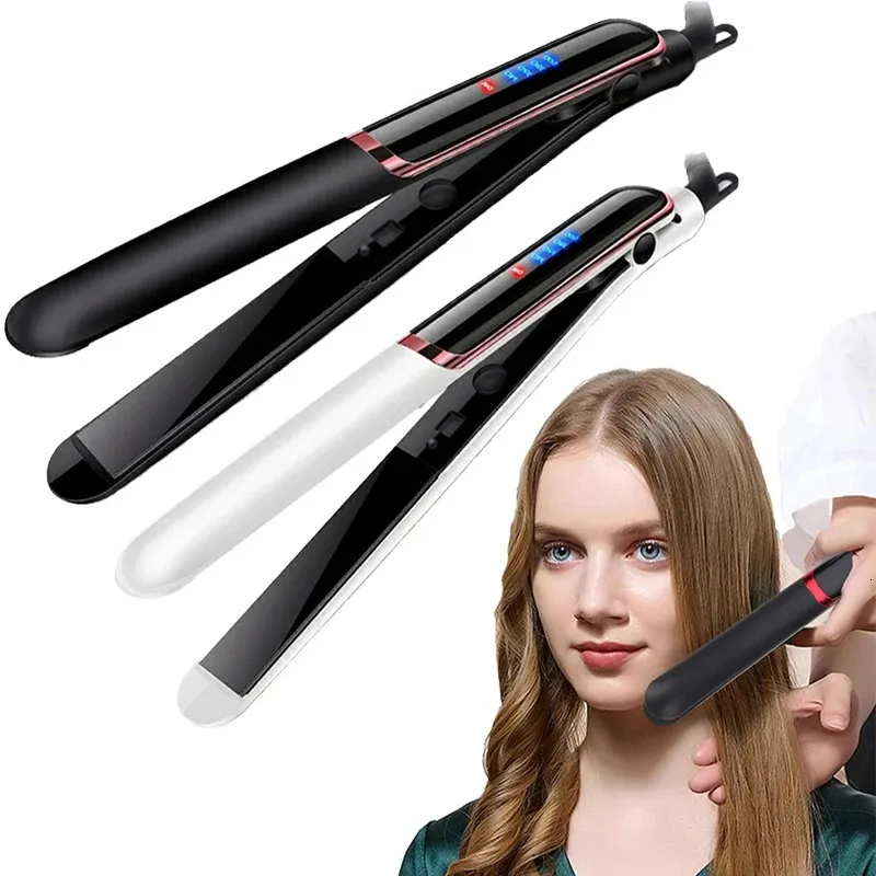 2 In 1 Straightener And Curler: Ionic Hair Straightener With Ceramic ...