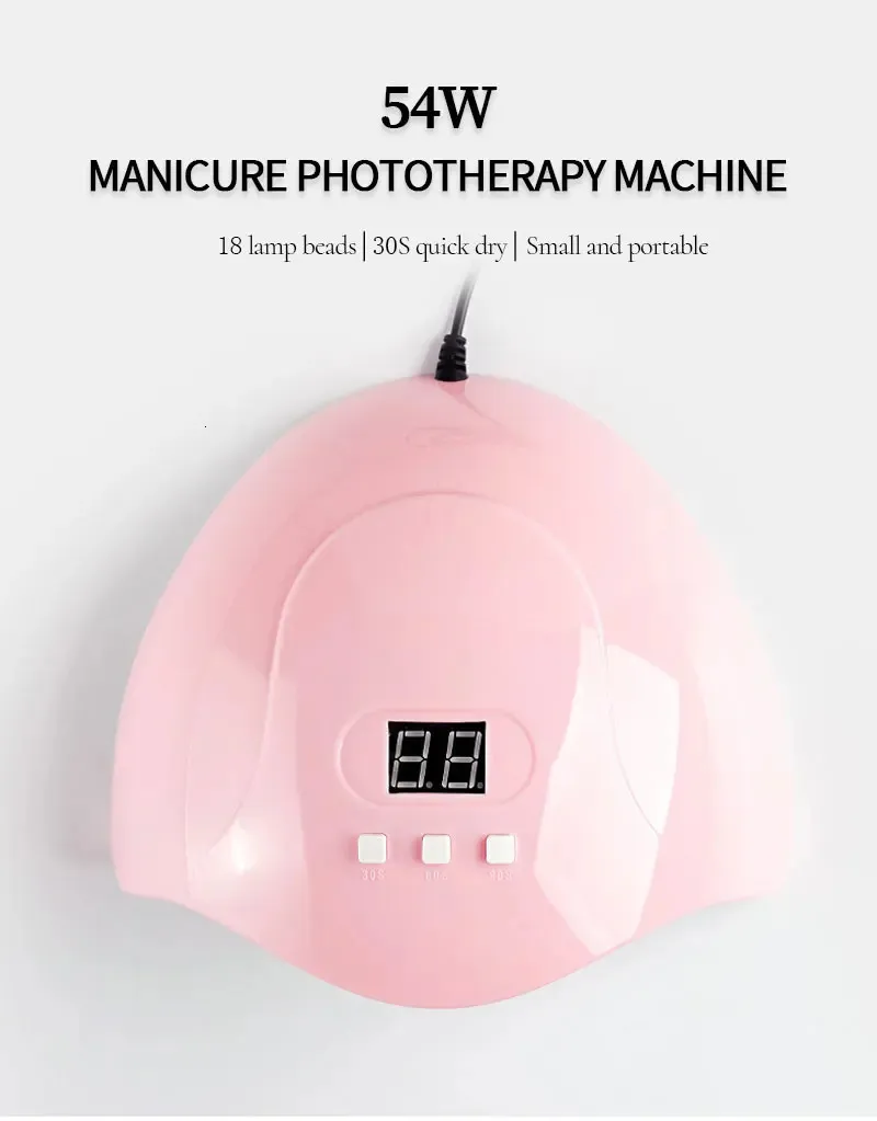 UV LED Nail Dryer Lamp with 18 Beads for Home Use Nail Varnish Curing ...