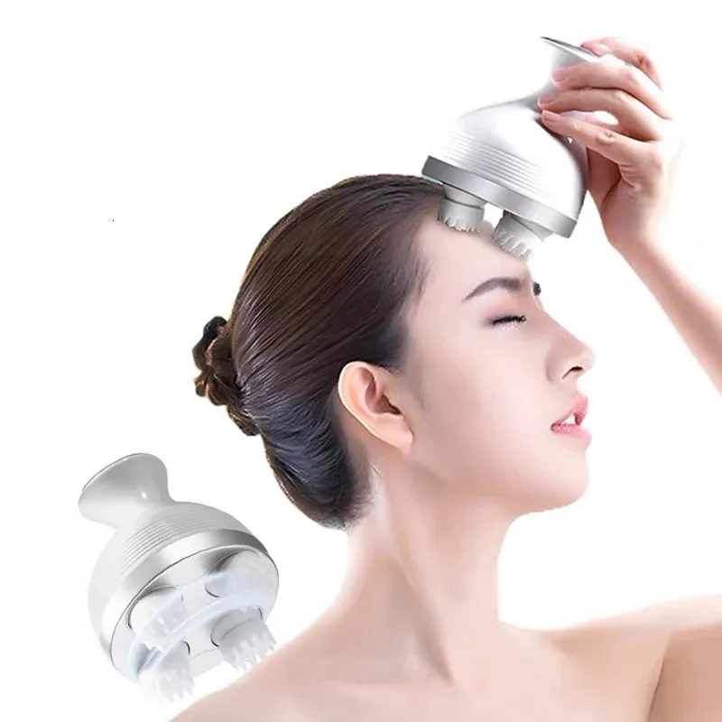 2024 Cordless Rechargeable Electric Head Scalp Massager - Waterproof ...