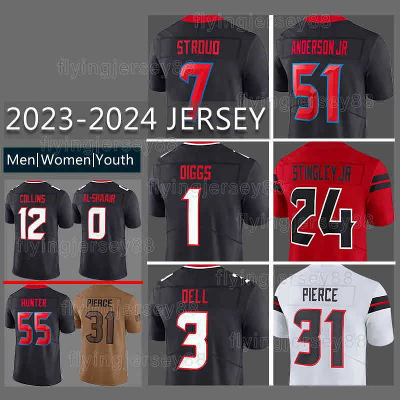 2024 NFL Football Jersey Derek Stingley Jr., CJ Stroud, Jalen Pitre ...