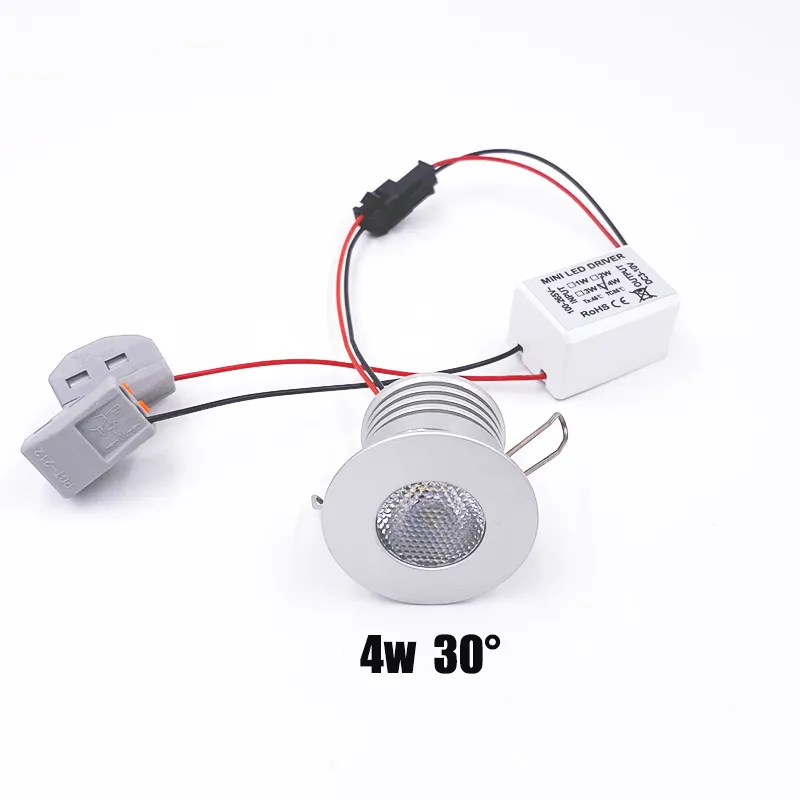 New!1W-4W Mini LED Spotlight for Cabinet, Bar, Counter - Warm White ...