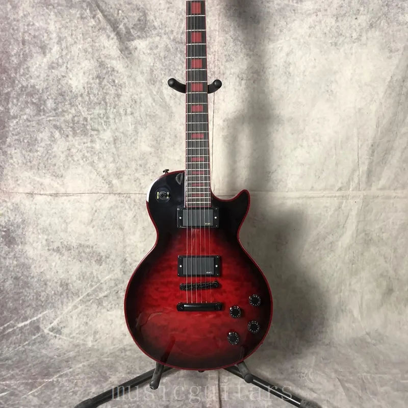 6 String Red Special Guitar With Quilted Maple Top, Red Binding, EMG ...