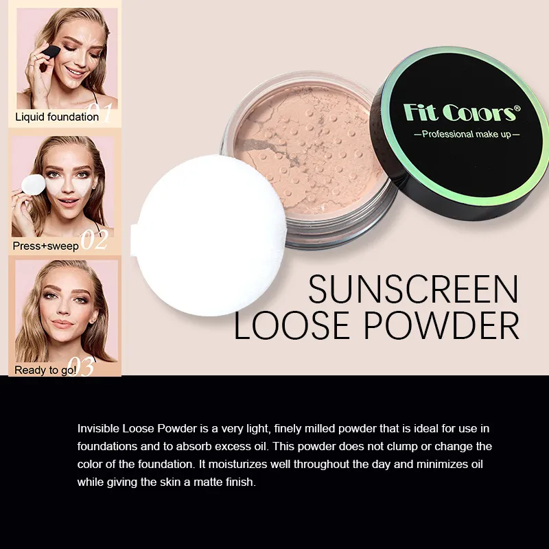 Fit Colors Face Loose Powder - 1/Mineral Setting Powder, Matte Finish ...