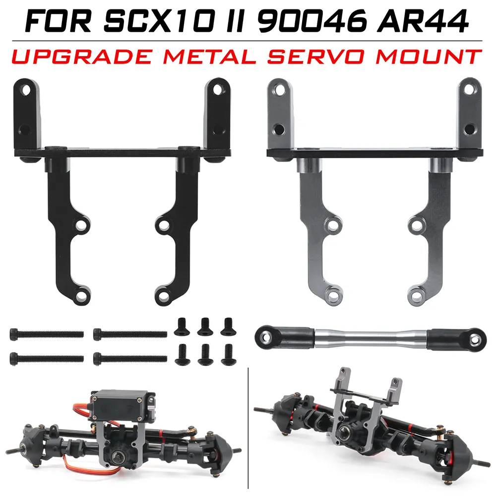 Metal Servo Mount Bracket for Axial SCX10 II 90046 AR44 Axle 1/10 Scale ...