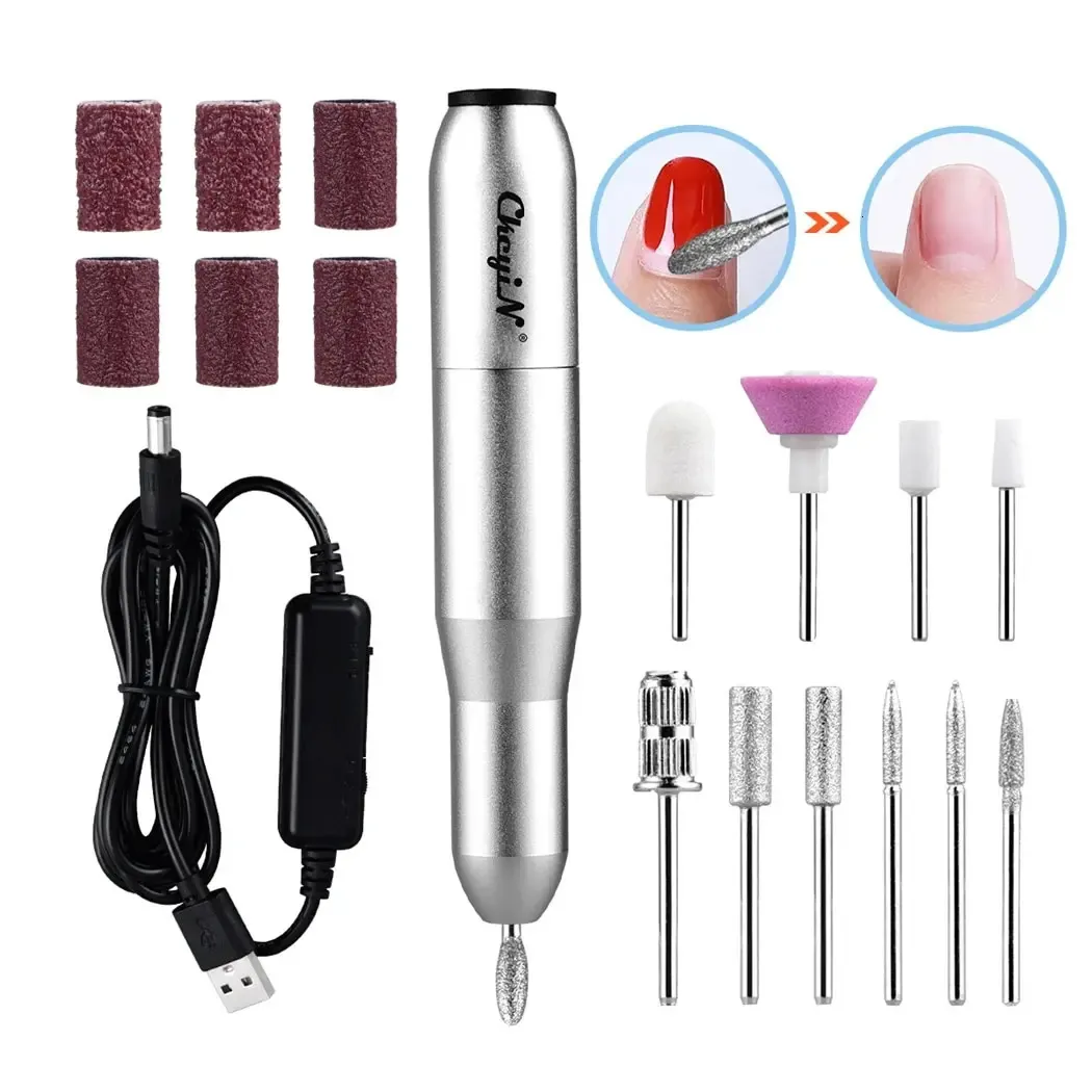 20000RPM Electric Nail Drill Machine Manicure Kit with Milling Cutters ...