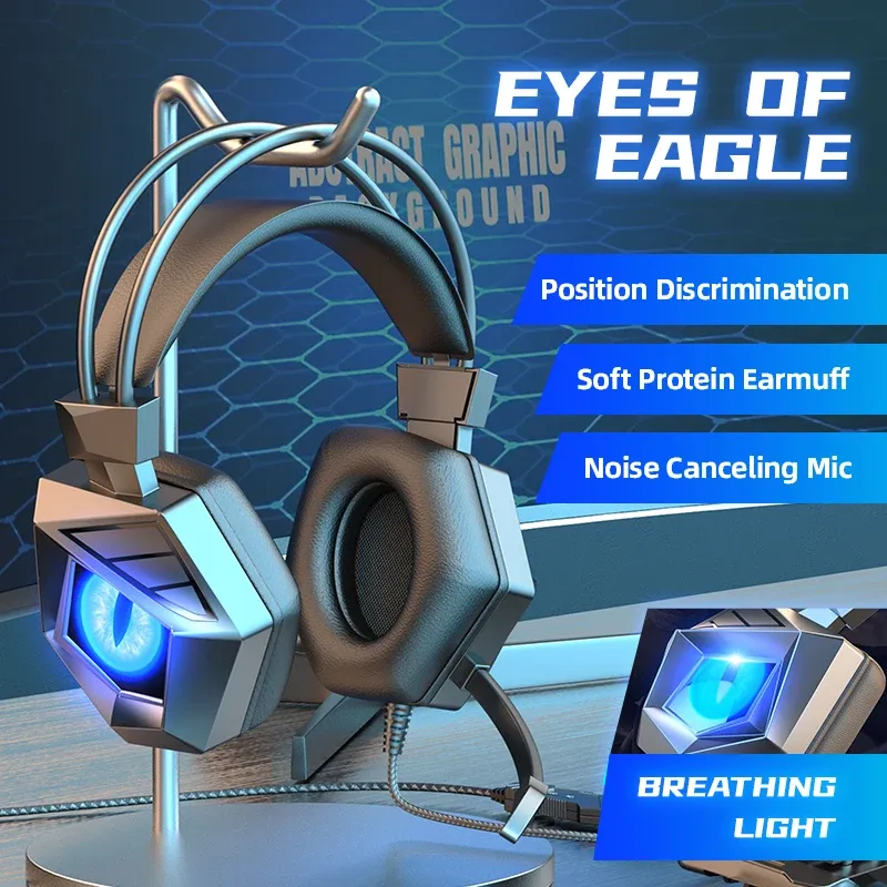 LED Gaming Headset With Surround Sound And HD Mic For PC, G15 Gaming ...
