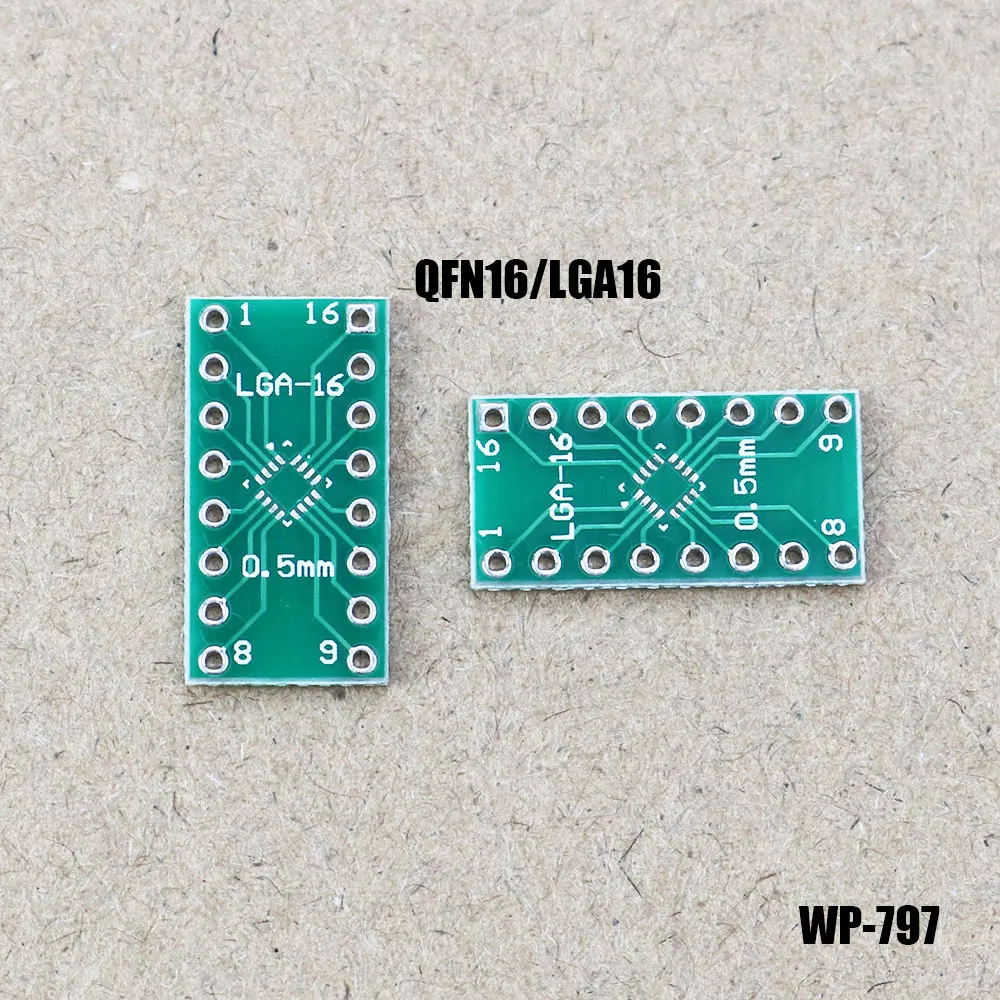 PCB Board Kit SMD to DIP Adapter, SOP MSOP SOP14 QFN16/LGA16 8 10 14 16 ...