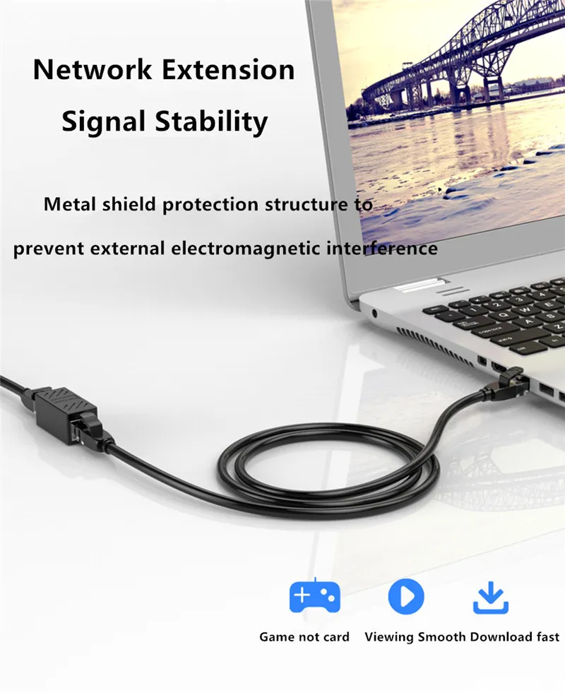RJ45 Coupler Ethernet Coupler Female To Female Network Cable Extender ...