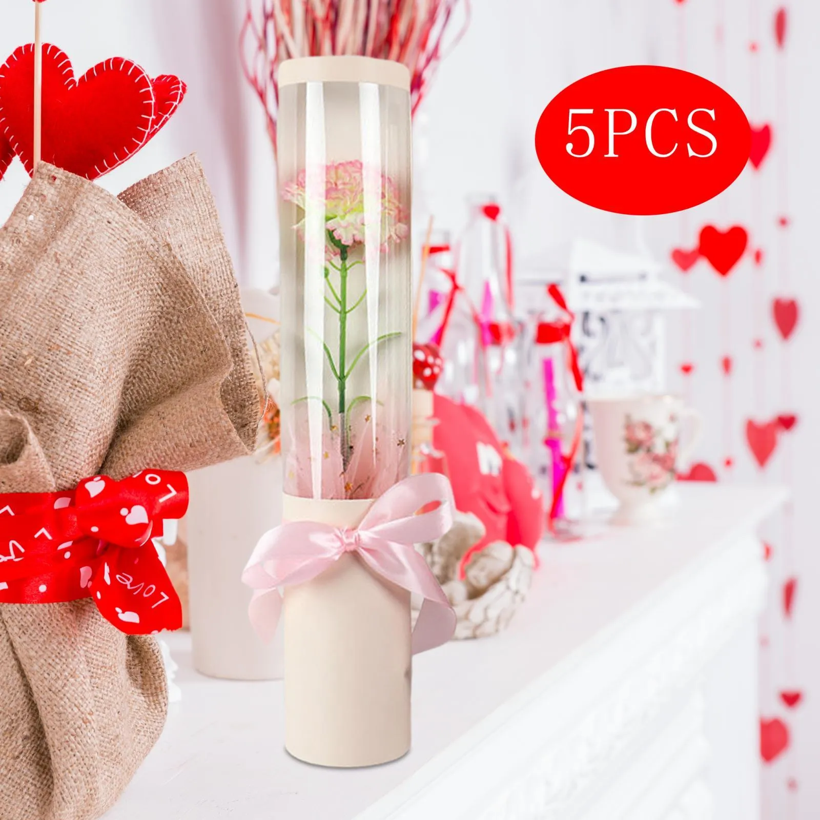DHgate.com:5x Single Flower DIY Gift Box - Portable Bouquet Case for ...