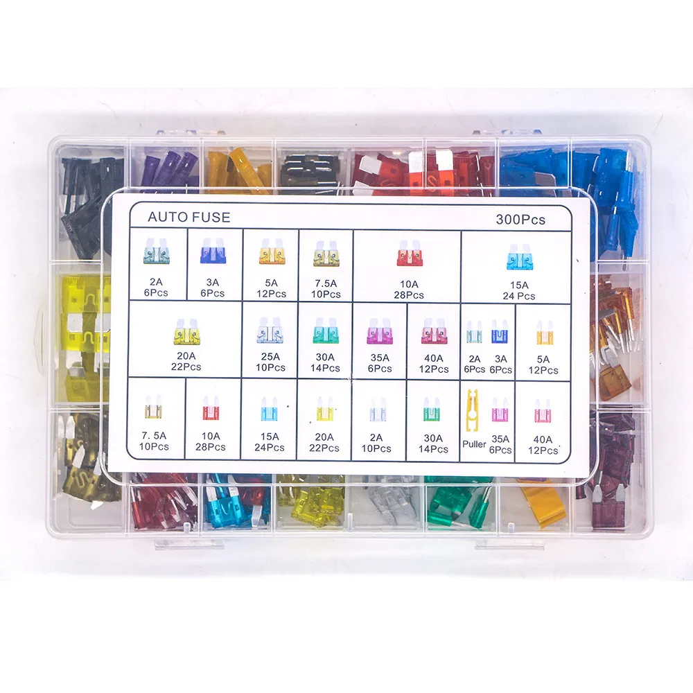 Car Blade Fuse Assorted Kit: 220/Mini Small Size Auto Truck Automotive ...