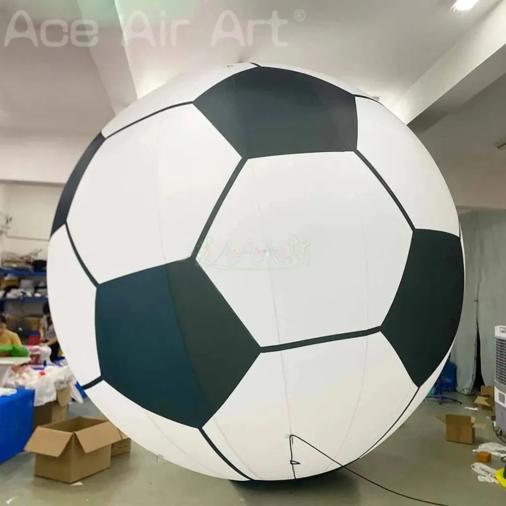 Wholesale Giant Inflatable Ball Of Soccer With White LED Light Perfect ...