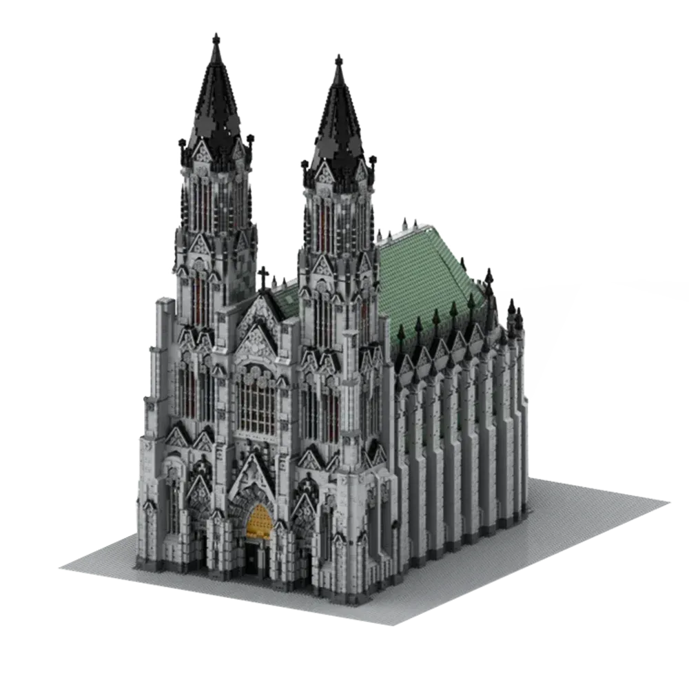 Gobricks MOC Cologne Cathedral Model - Intricate Medieval Architecture ...