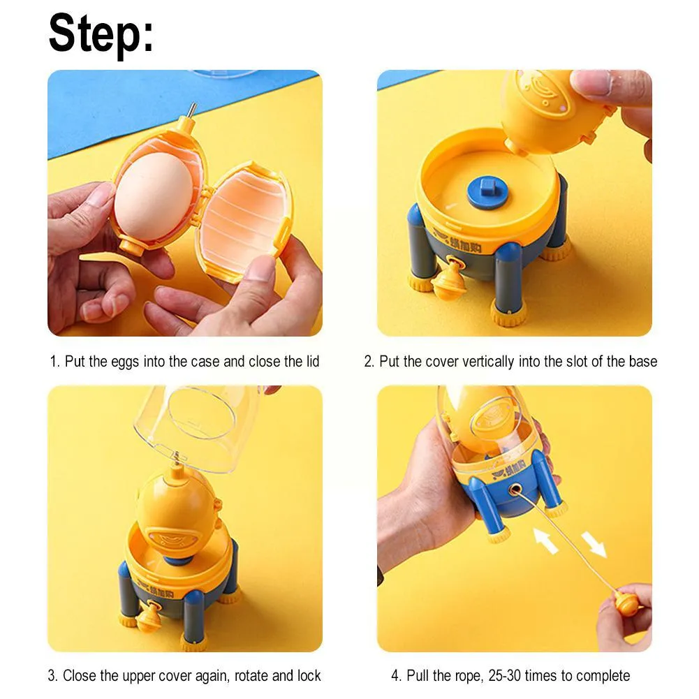 Manual Egg Mixer Tool - Portable Egg Scrambler, Shaker, and Homogenizer ...