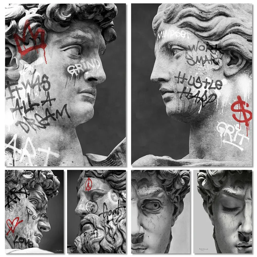 David Graffiti Graffiti Art Prints Poster High End Pop Mural For Modern ...