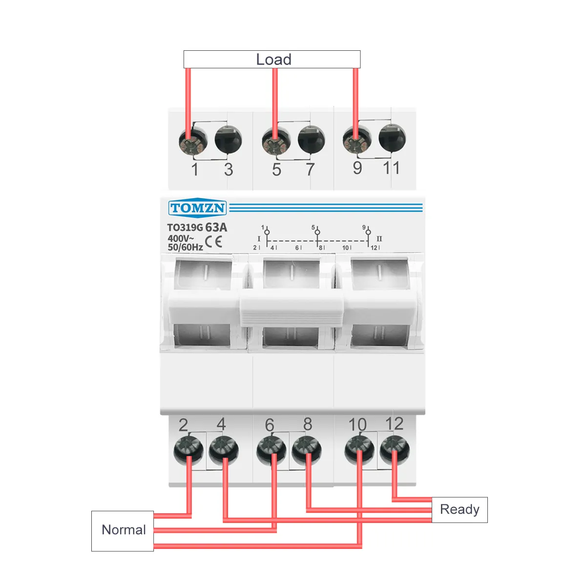 Wholesale Dual Power Transfer Switch | 63A 3 Pole Manual Isolator ...