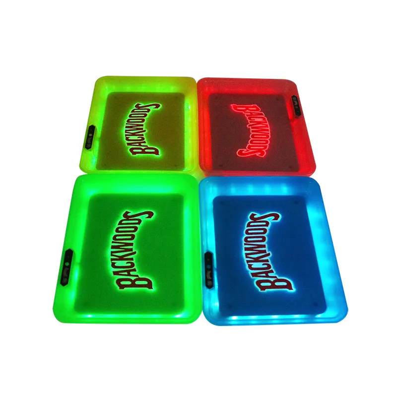 Runtz Backwoods Glow Tray: Rechargeable LED Rolling Plate w/Storage ...