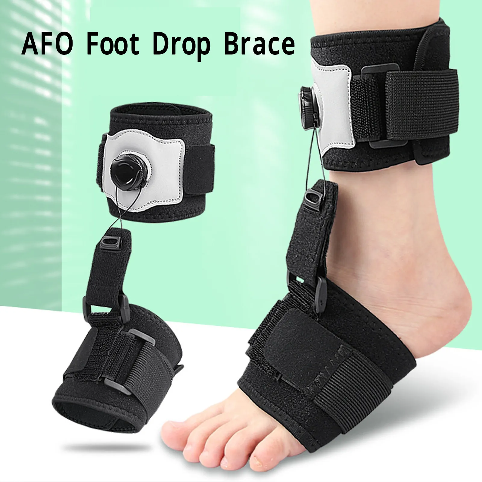 AFO Foot Drop Lifting Brace with Adjustable Knob for Day and Night ...
